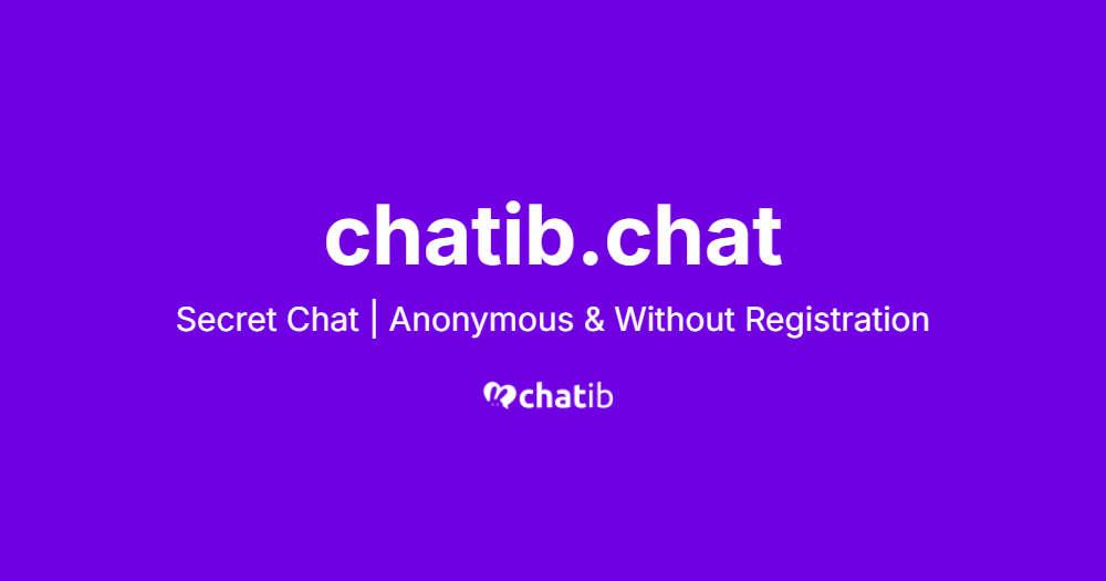 Chat Without Registration - Instant Free Chat Online | Chatib